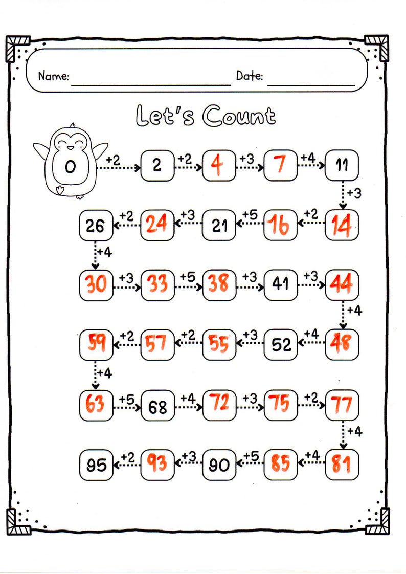 Skip Counting up by 2 3 4 and 5 Worksheets , Mazes Game / Printable ...