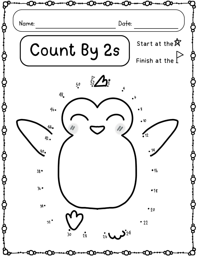 Dot to Dot, Animals Connect the Dots, Skip Counting by 2s, 5s, 10s ...