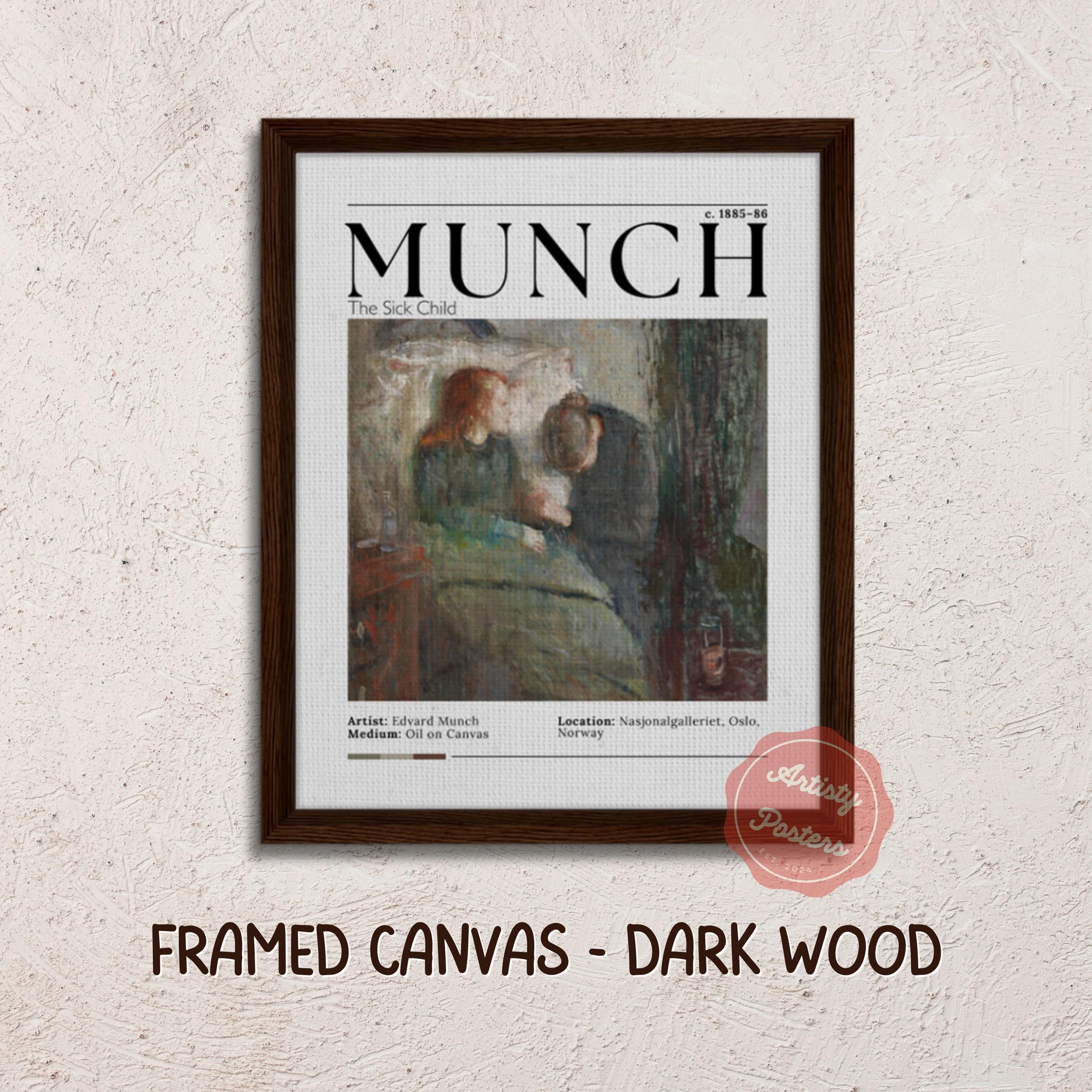The Sick Child - Edvard Munch Art Print, Famous Painting, Expressionist ...