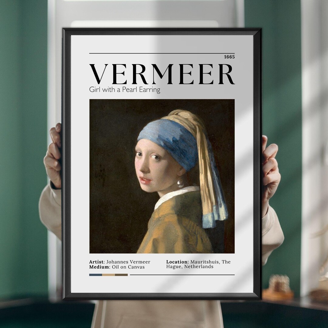 Girl With a Pearl Earring - Johannes Vermeer Art Print, Famous Painting ...