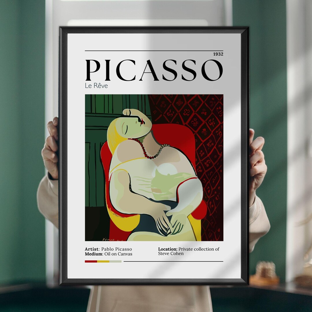 Le Rêve (the Dream) - Pablo Picasso Art Print, Famous Painting, Modern ...