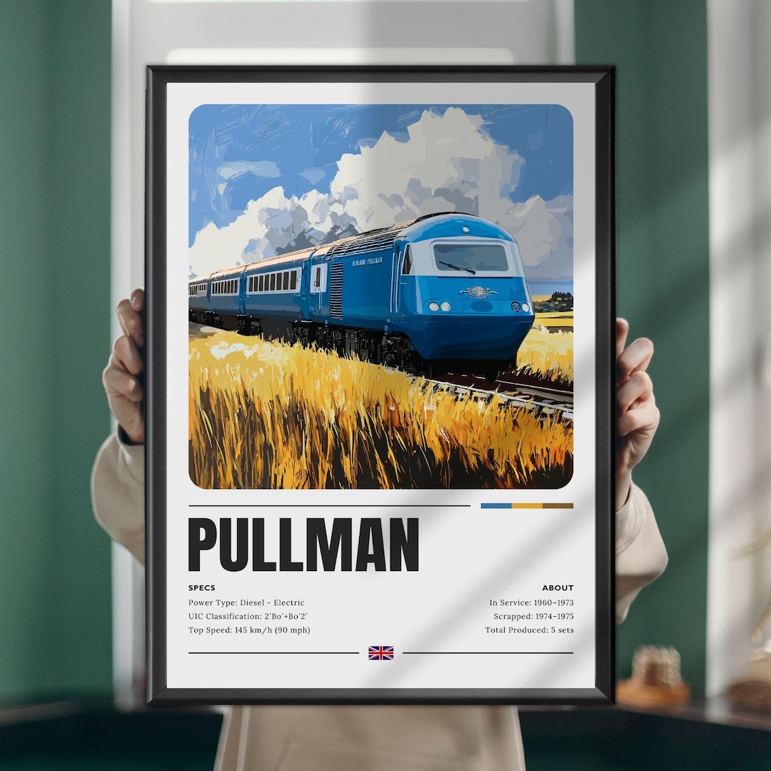 Vintage Pullman Train Poster: Classic Railway Travel Art - Etsy