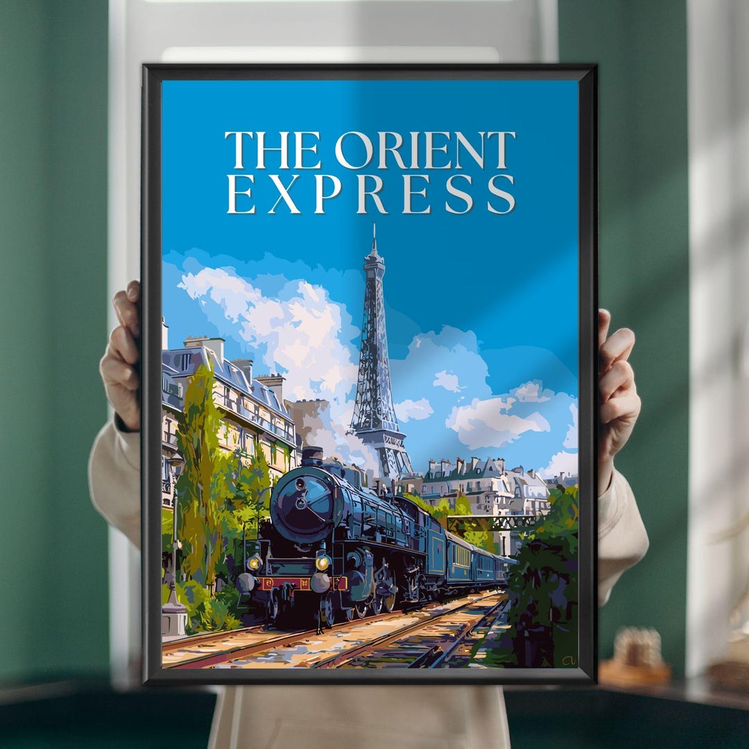 Orient Express Art Print – Vintage Train Travel Poster - Etsy