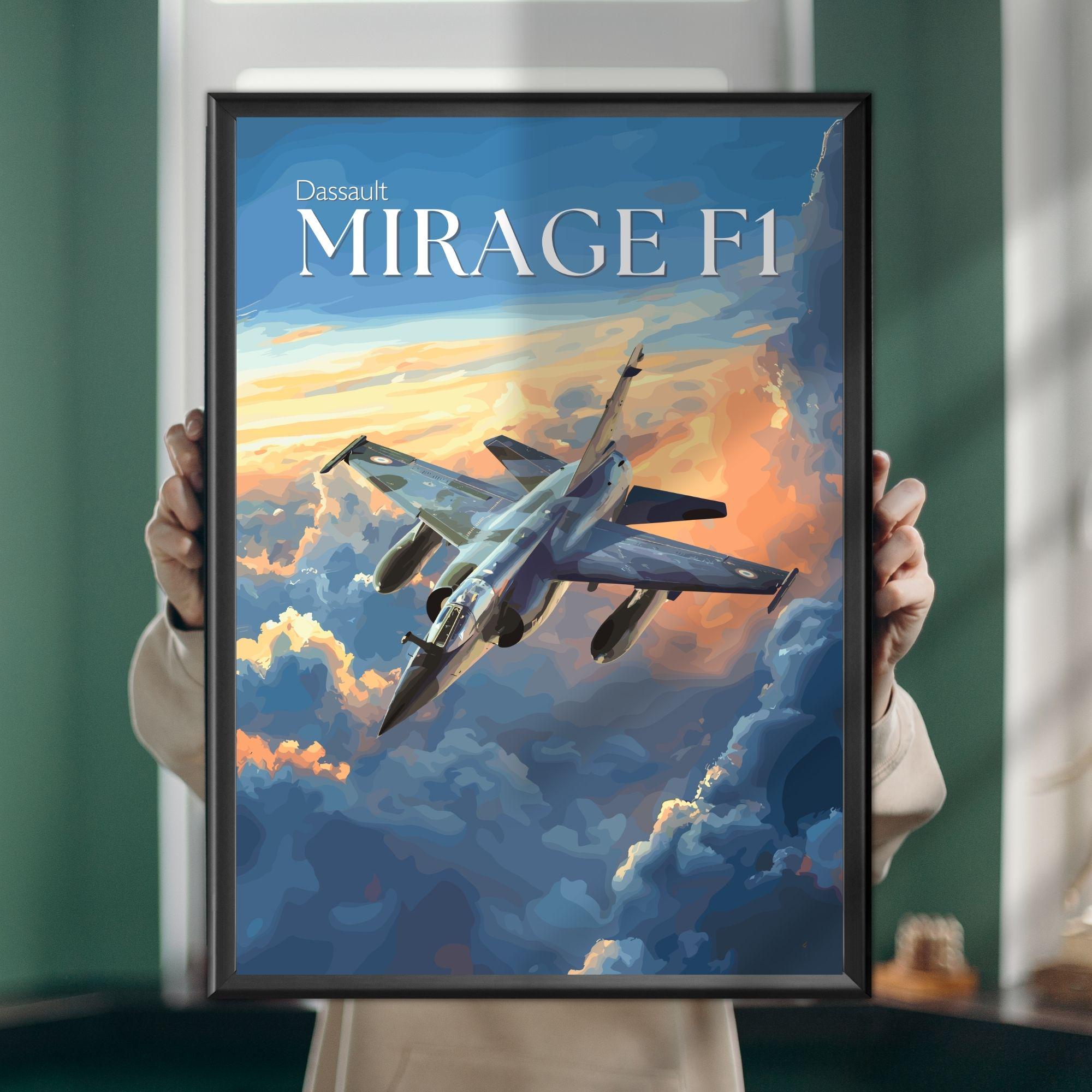 Dassault Mirage F1 Art Print – Iconic French Fighter Jet, Aviation Wall ...