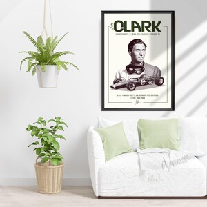 Jim Clark, Lotus F1, Lotus Racing, Formula 1, F1 Merch, Poster, Print ...