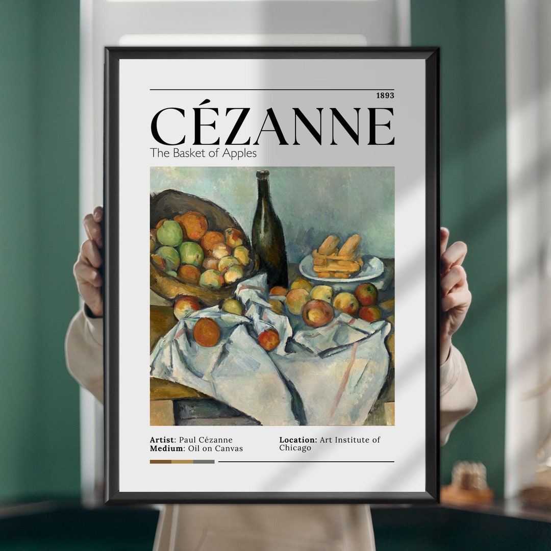 The Basket of Apples - Paul Cézanne Art Print, Famous Painting, Post ...