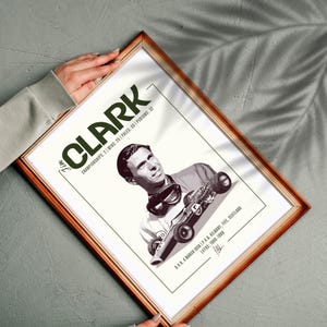 Jim Clark, Lotus F1, Lotus Racing, Formula 1, F1 Merch, Poster, Print ...