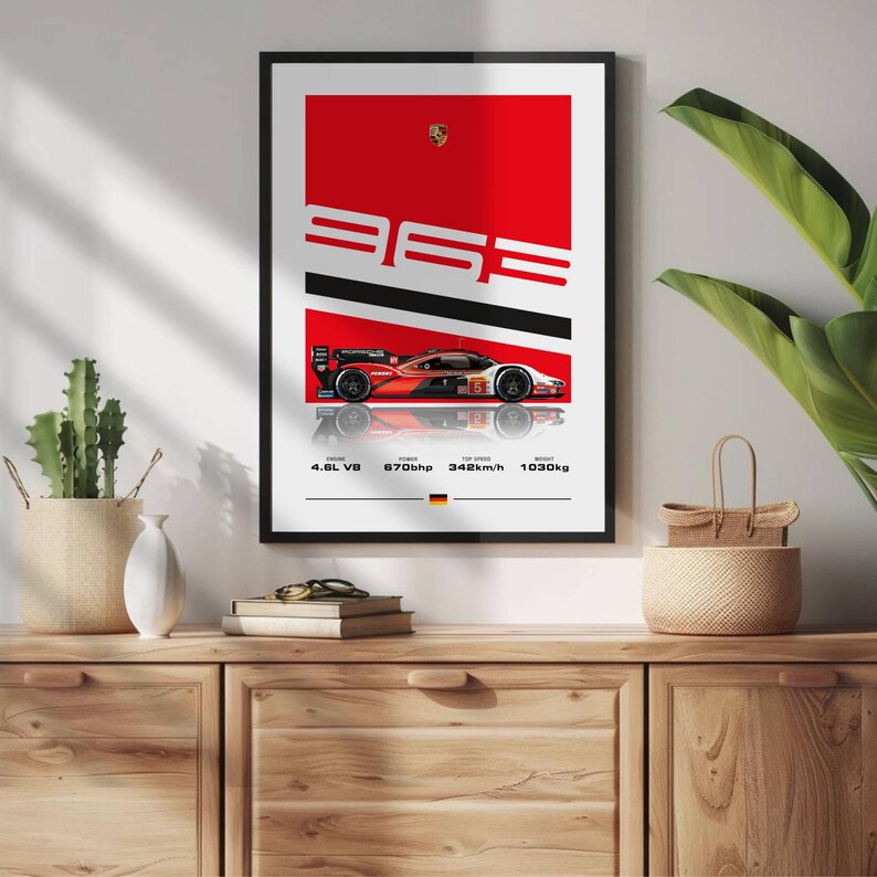 Porsche, 963, 24h of Le Mans, WEC, Poster, Print, Wall Art, Endurace ...