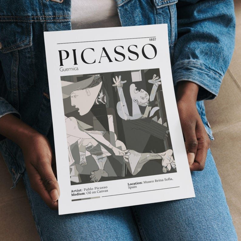 Guernica Art Print - Pablo Picasso Guernica, Famous Painting, Modern ...