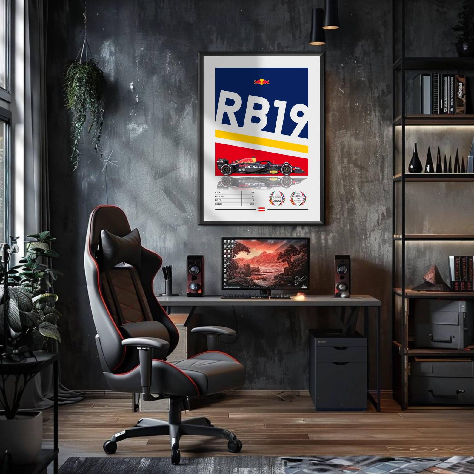 RB19, Redbull F1, Red Bull Formula 1, Formula 1, F1 Merch, Poster ...