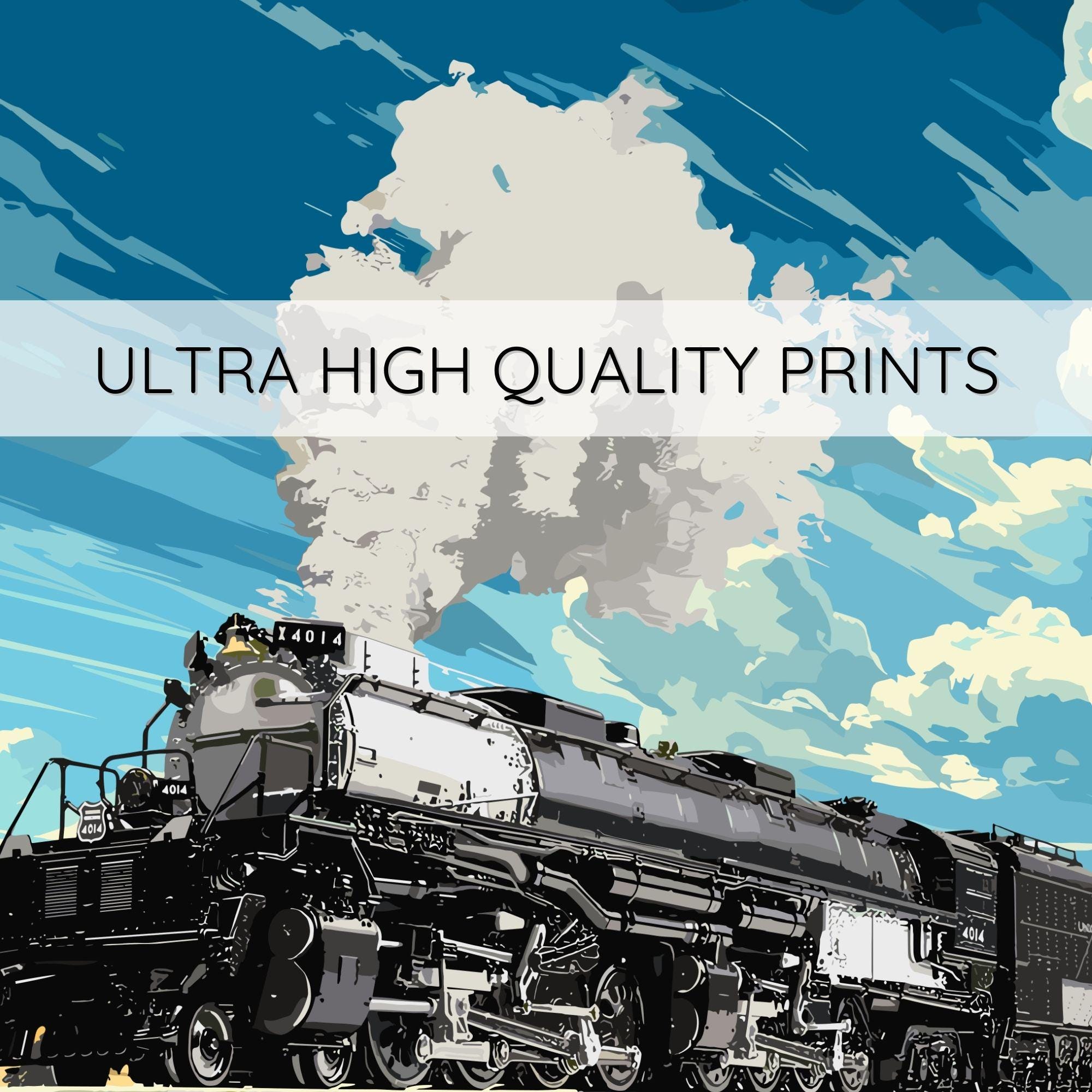 Big Boy Steam Train Poster: Vintage Locomotive Wall Art - Etsy