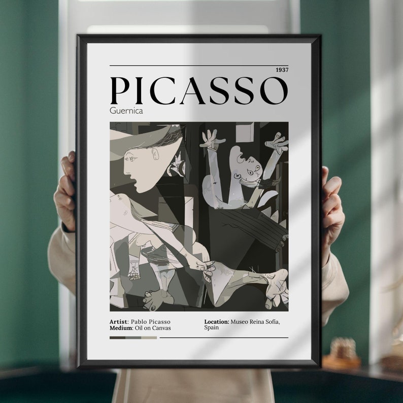 Guernica Art Print - Pablo Picasso Guernica, Famous Painting, Modern ...