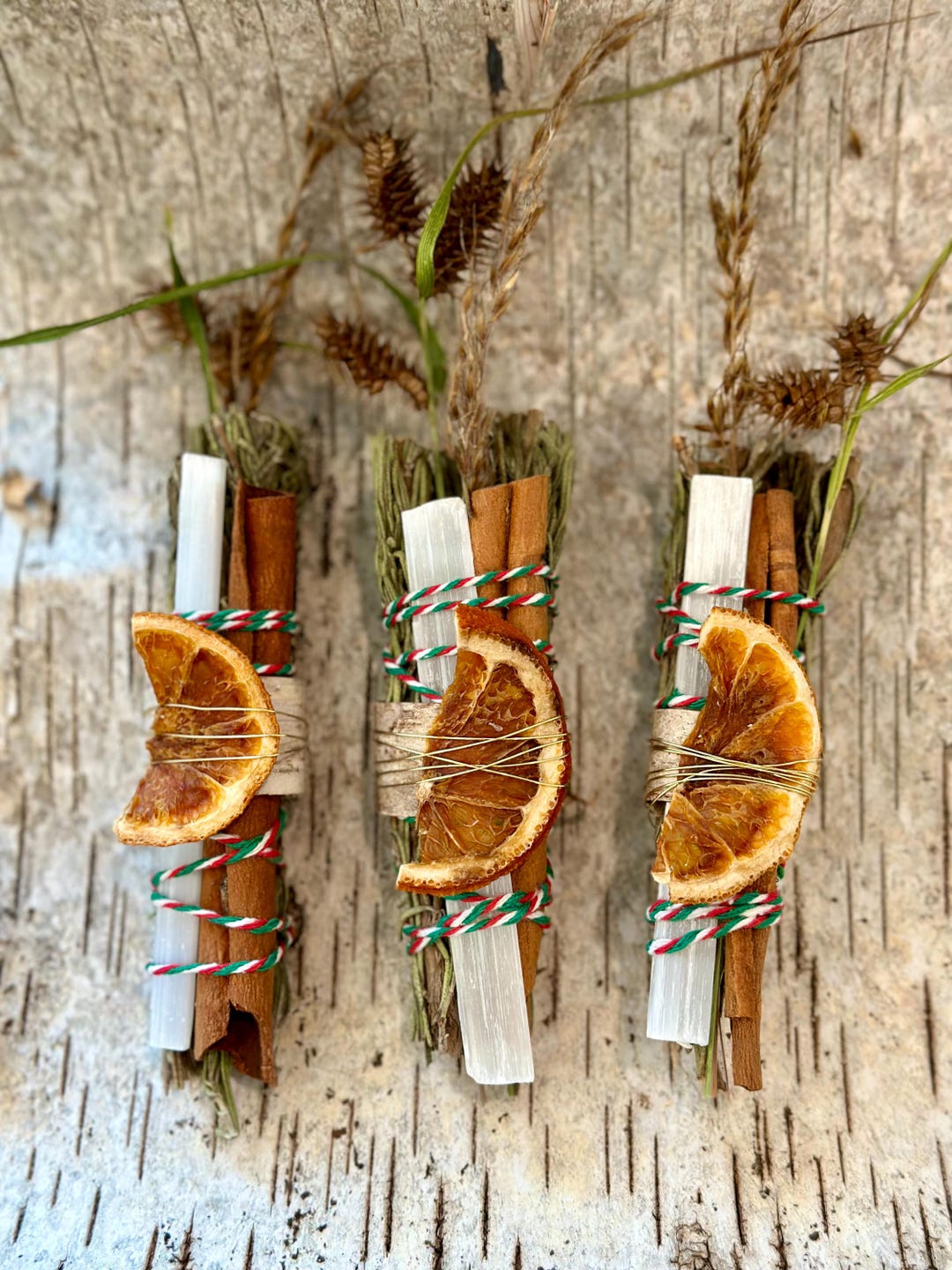 Smokeless Yule Tide Smudge Wand-handmade Altar Decor for Yule Rituals ...