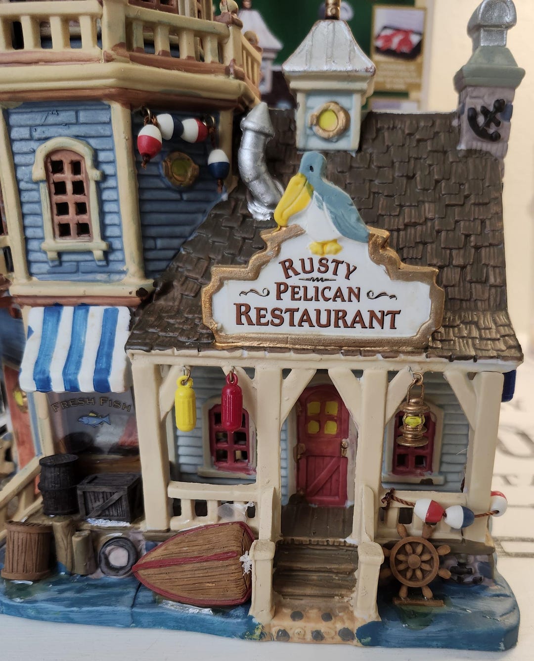 Vintage Lemax Plymouth Corners, Rusty Pelican Restaurant, Perfect Gift ...