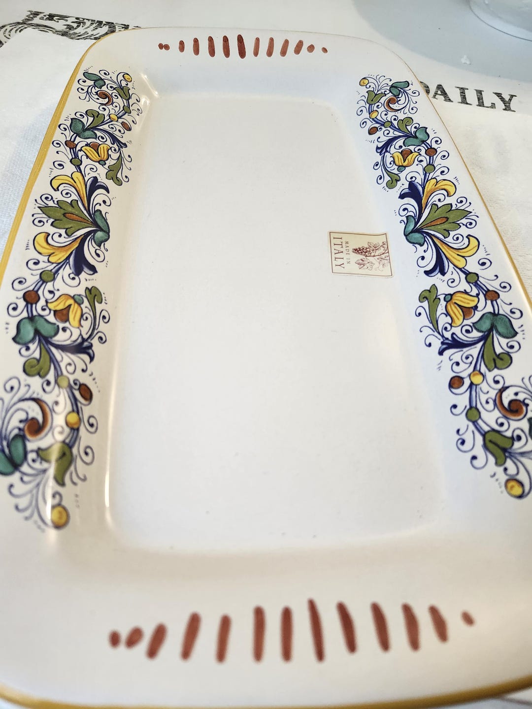 Vintage Nova Deruta Serving Platter 12.5 X 7.5, Made in Italy ...