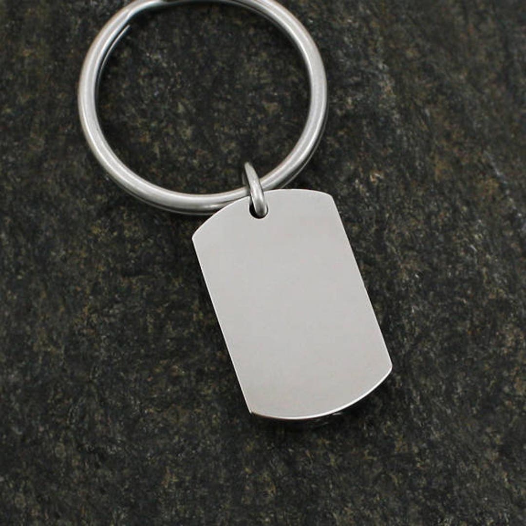 Dog Tag Cremation Urn Key Ring Cremation Urn Charm Jewelry Memorial Key ...