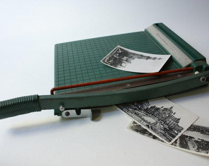 Vintage Premier Paper Cutter Guillotine - Etsy