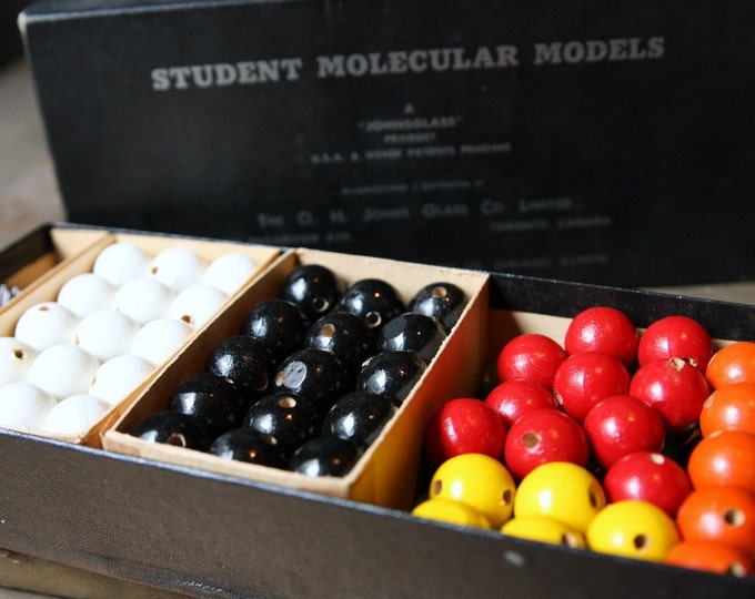 Vintage Wood Molecular Model Set - Etsy