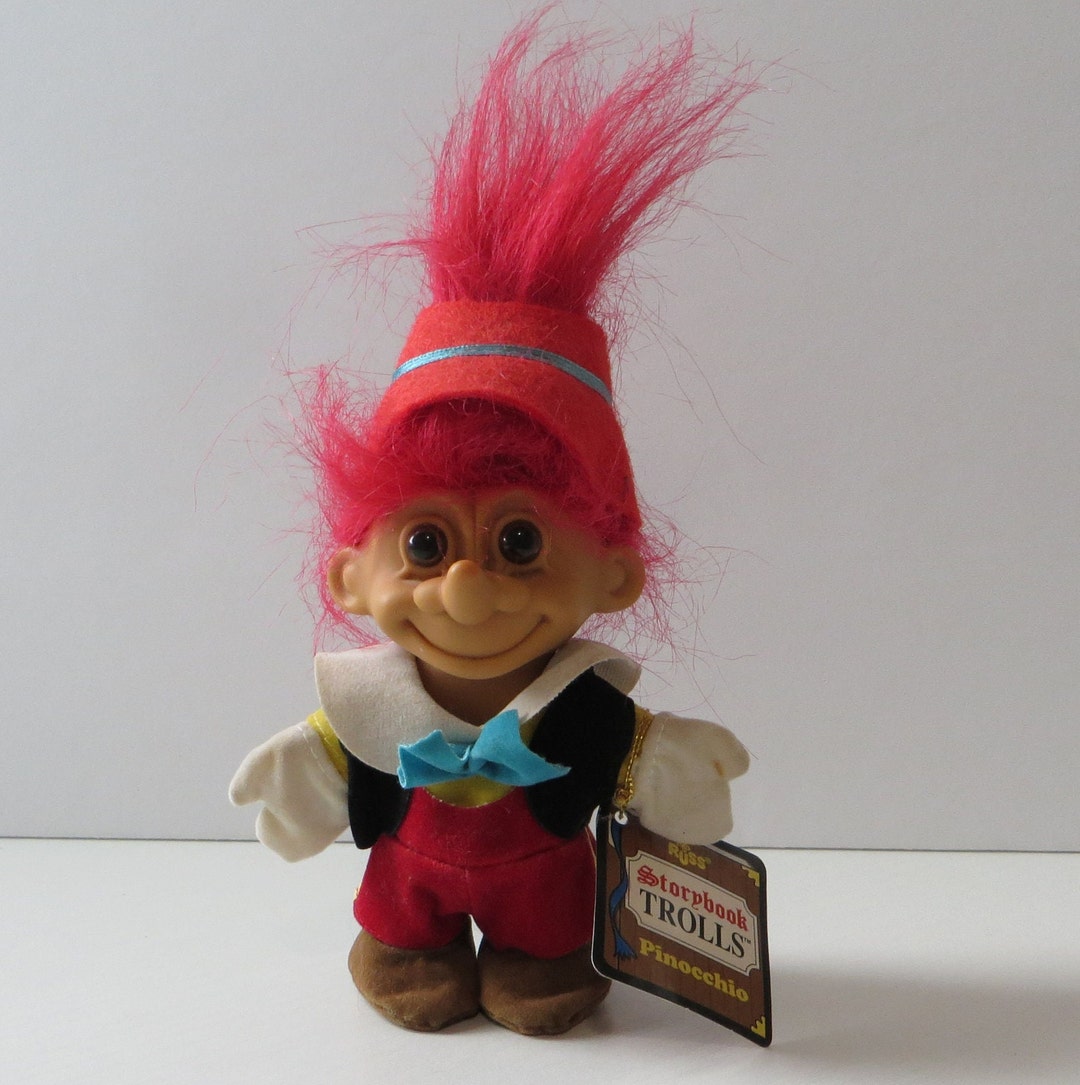 Vintage Russ Troll 4.5" Retro 80s Trolls All Original Trolls Pinocchio ...