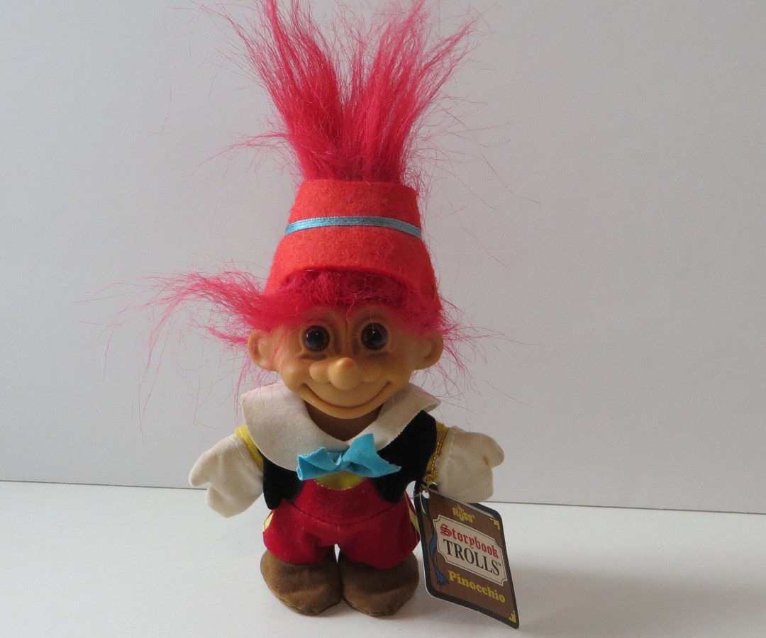 Vintage Russ Troll 4.5" Retro 80s Trolls All Original Trolls Pinocchio ...