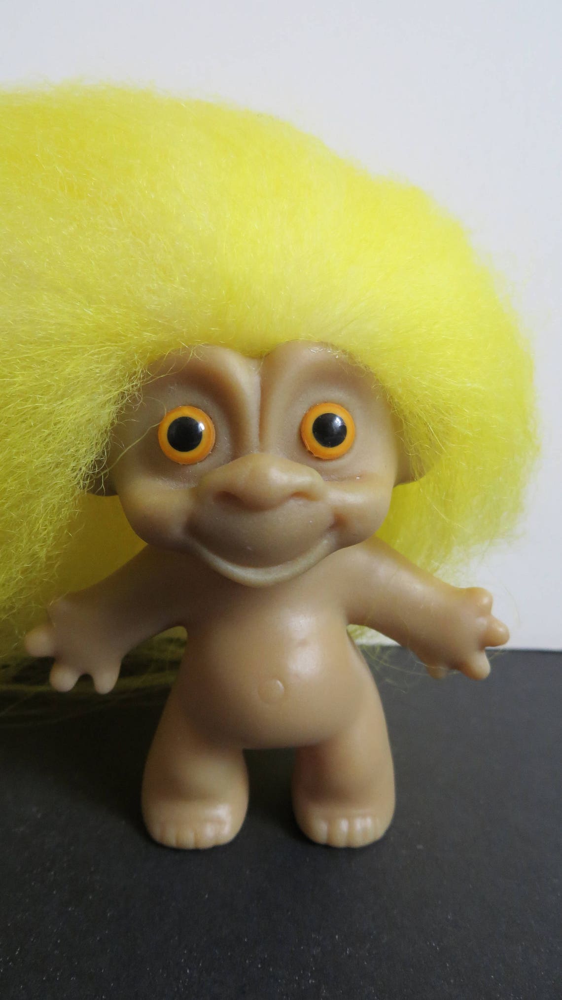 OOAK Vintage Monkey Face Troll Original Green Spiral Glass | Etsy