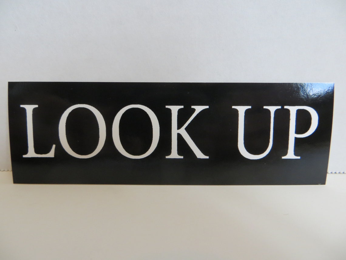 LOOK UP Single Sticker ART Stickers Vinyl Decal Decals | Etsy