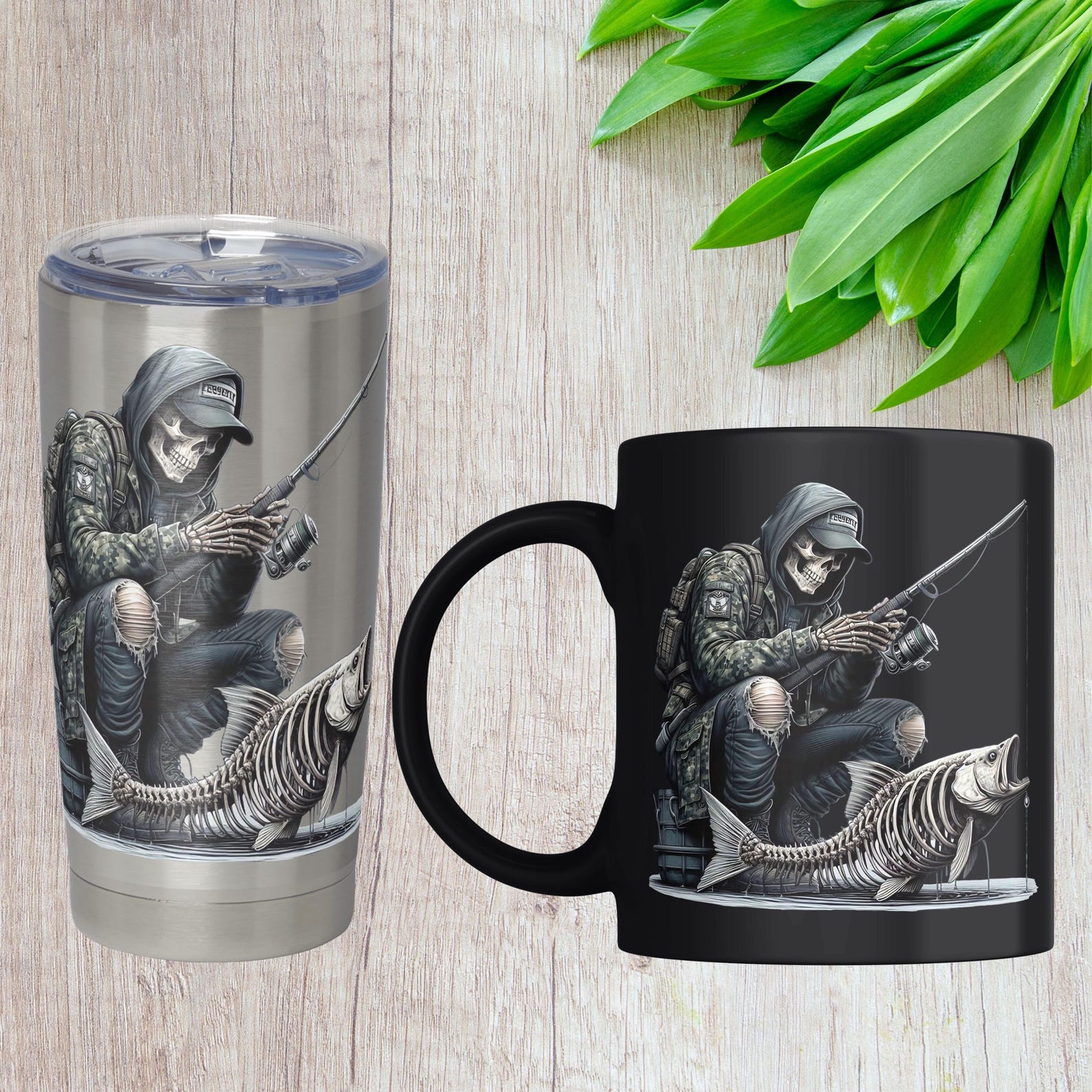 Skeleton Fisherman Digital Art PNG | Grim Reaper Fishing | Gothic ...