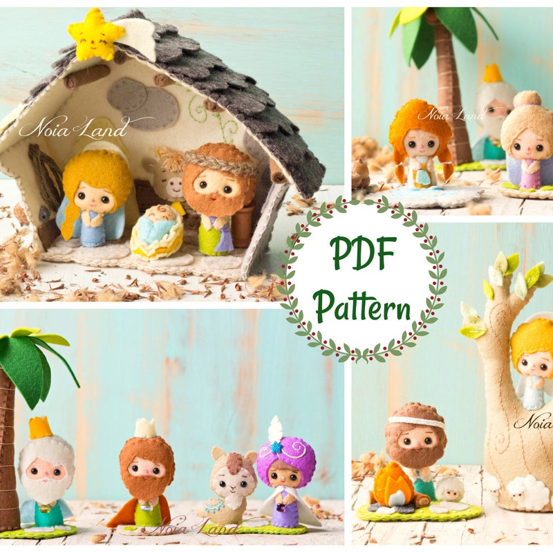 Felt Nativity Pattern - Etsy