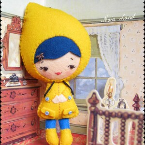 PDF. Rain Doll .plush Doll Pattern, Softie Pattern, Soft Felt Toy ...