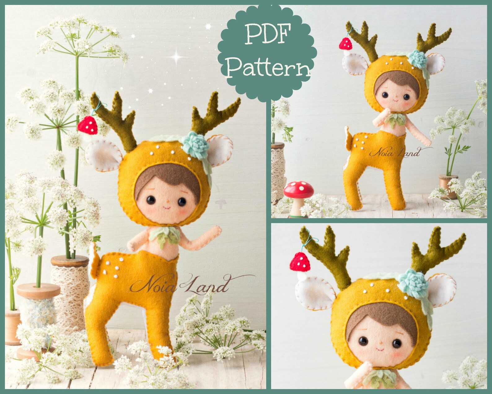 PDF. Deer Centaur. Plush Doll Pattern Softie Pattern Soft | Etsy Canada