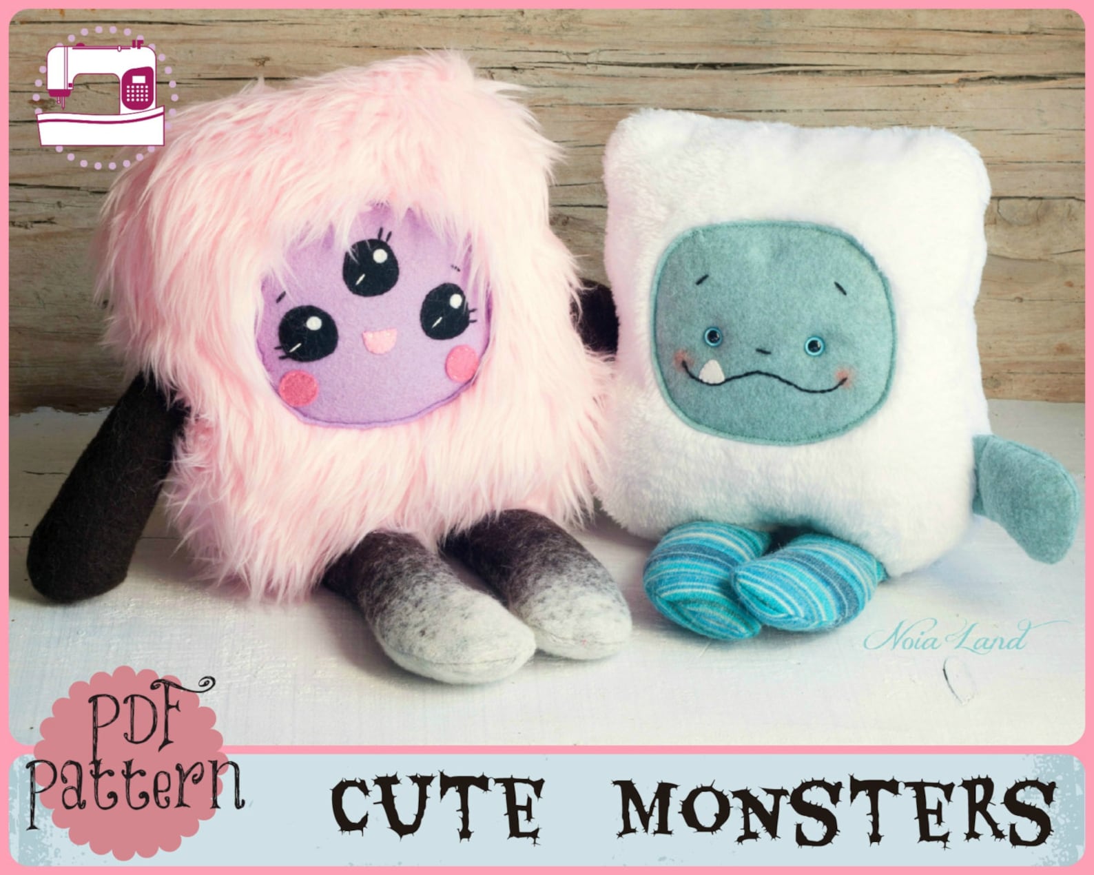 PDF Pattern. Cute Monsters. Plush Doll Pattern Softie - Etsy