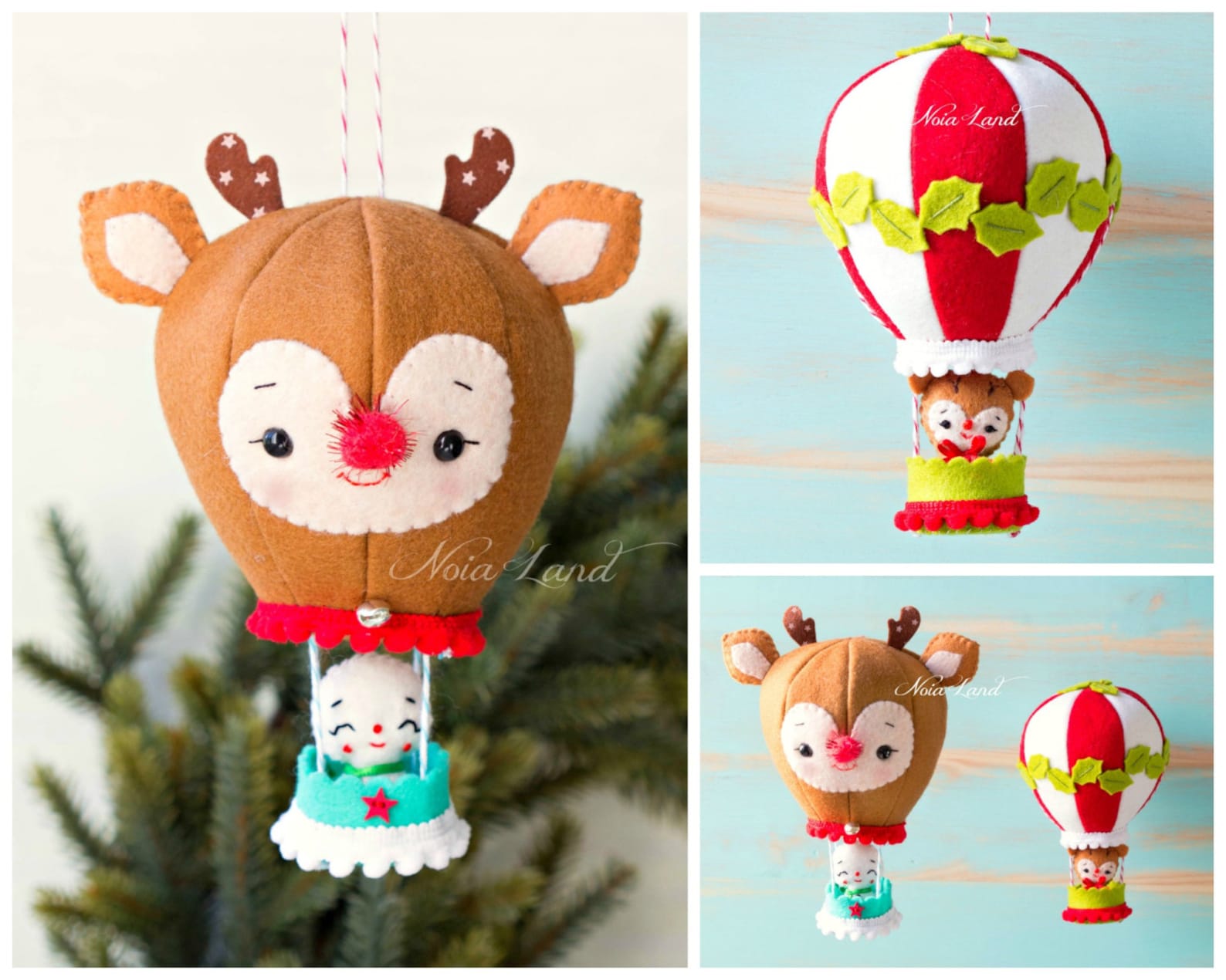 PDF Pattern. Christmas Balloons. Rudolph and the Snowman. - Etsy UK