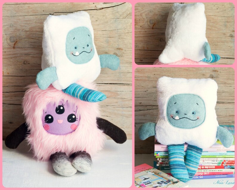PDF Pattern. Cute Monsters. Plush Doll Pattern Softie - Etsy