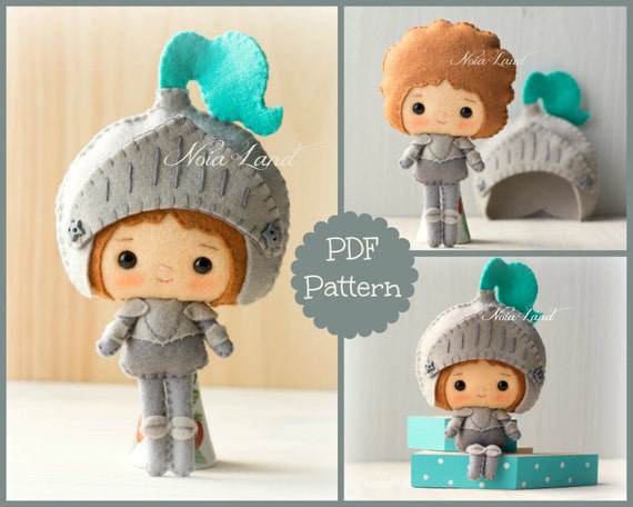 PDF. Knight. Plush Doll Pattern Softie Pattern Soft Felt Toy - Etsy UK