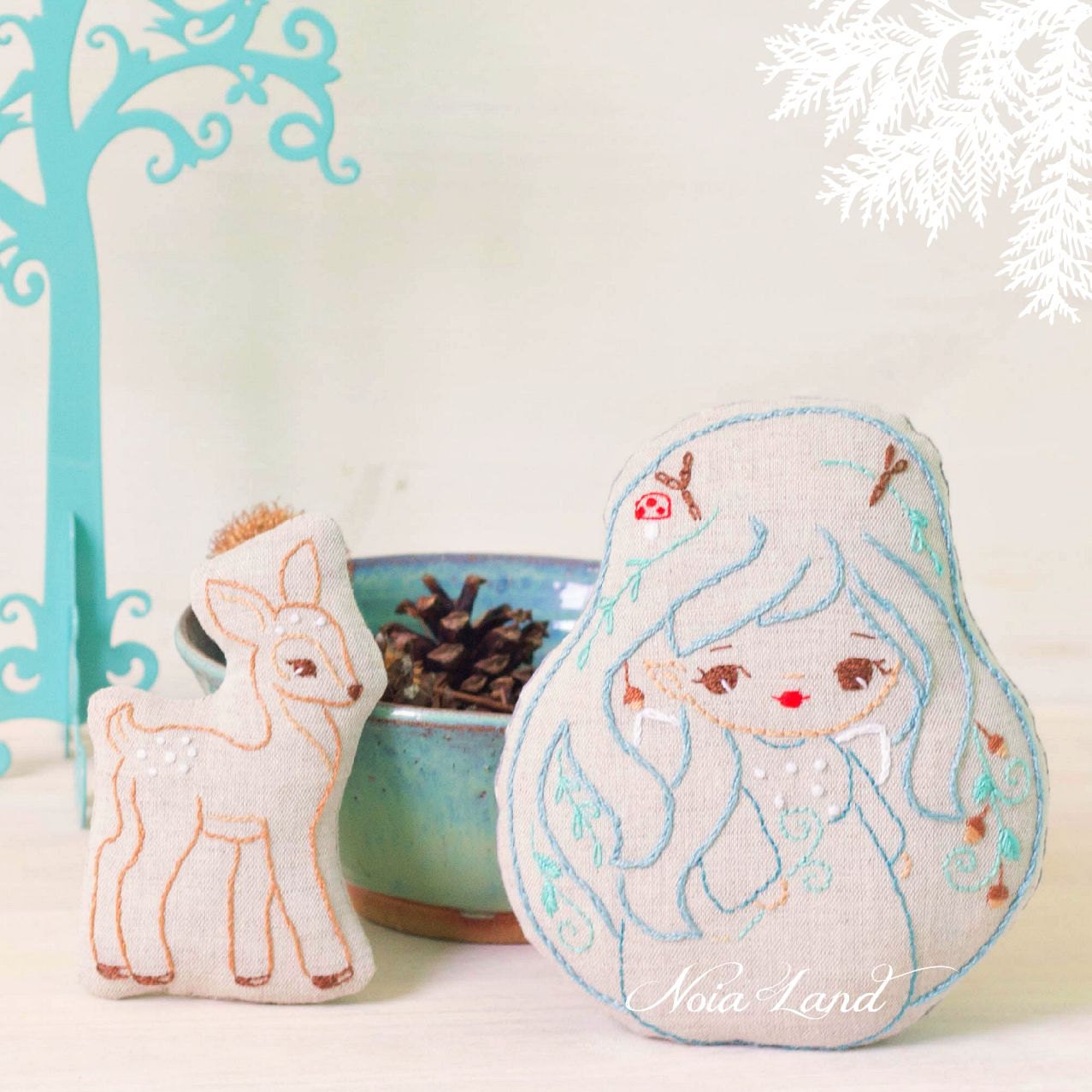 PDF. Hand Embroidery Pattern. Fawn Dolls. | Etsy