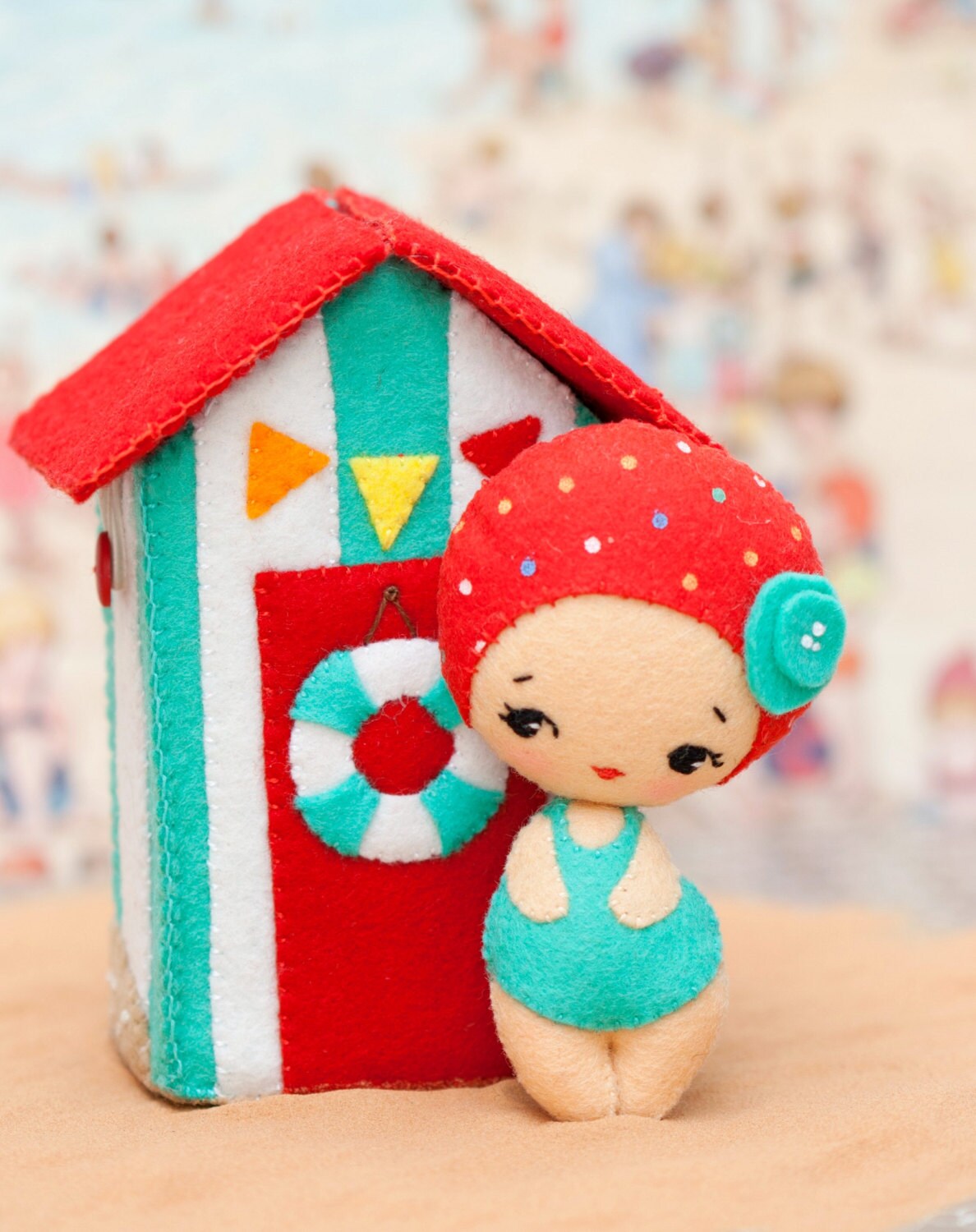 PDF. Beach House With Doll. Plush Doll Pattern Softie - Etsy Australia