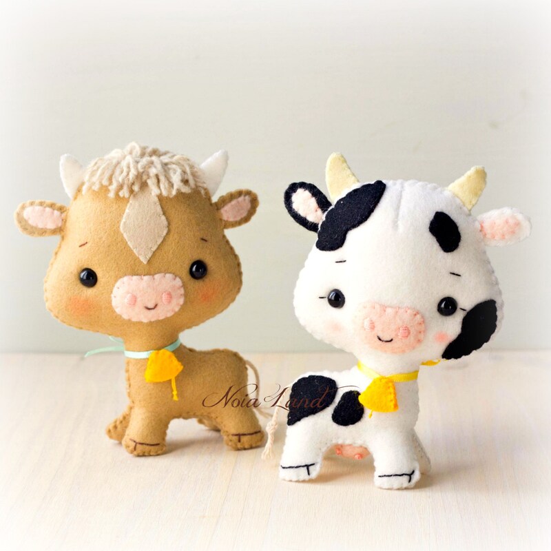 Felt Cow Pattern - Etsy