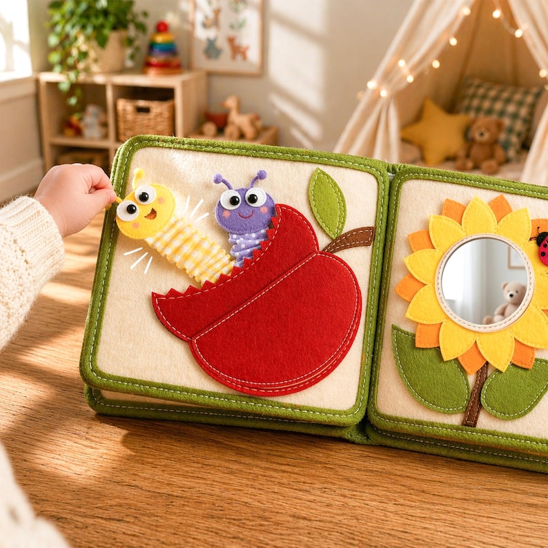 Personalized Baby Quiet Book, Busy Book for Toddler, Felt Book ...