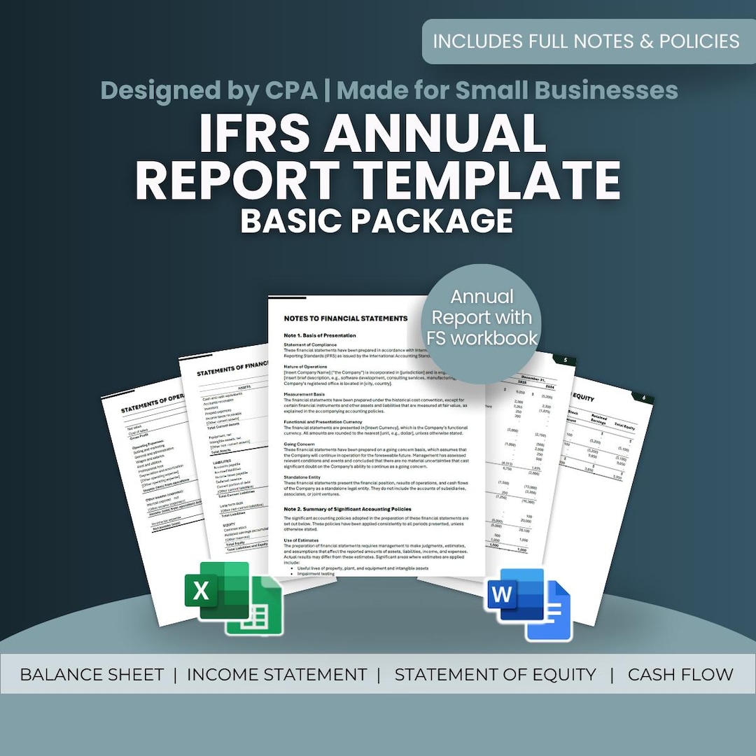 IFRS Annual Report Basic Package: Complete Financial Statements With ...