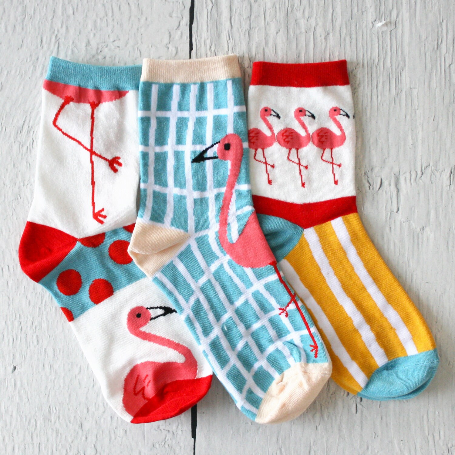 Fabulous Flamingo Box of Socks - Etsy