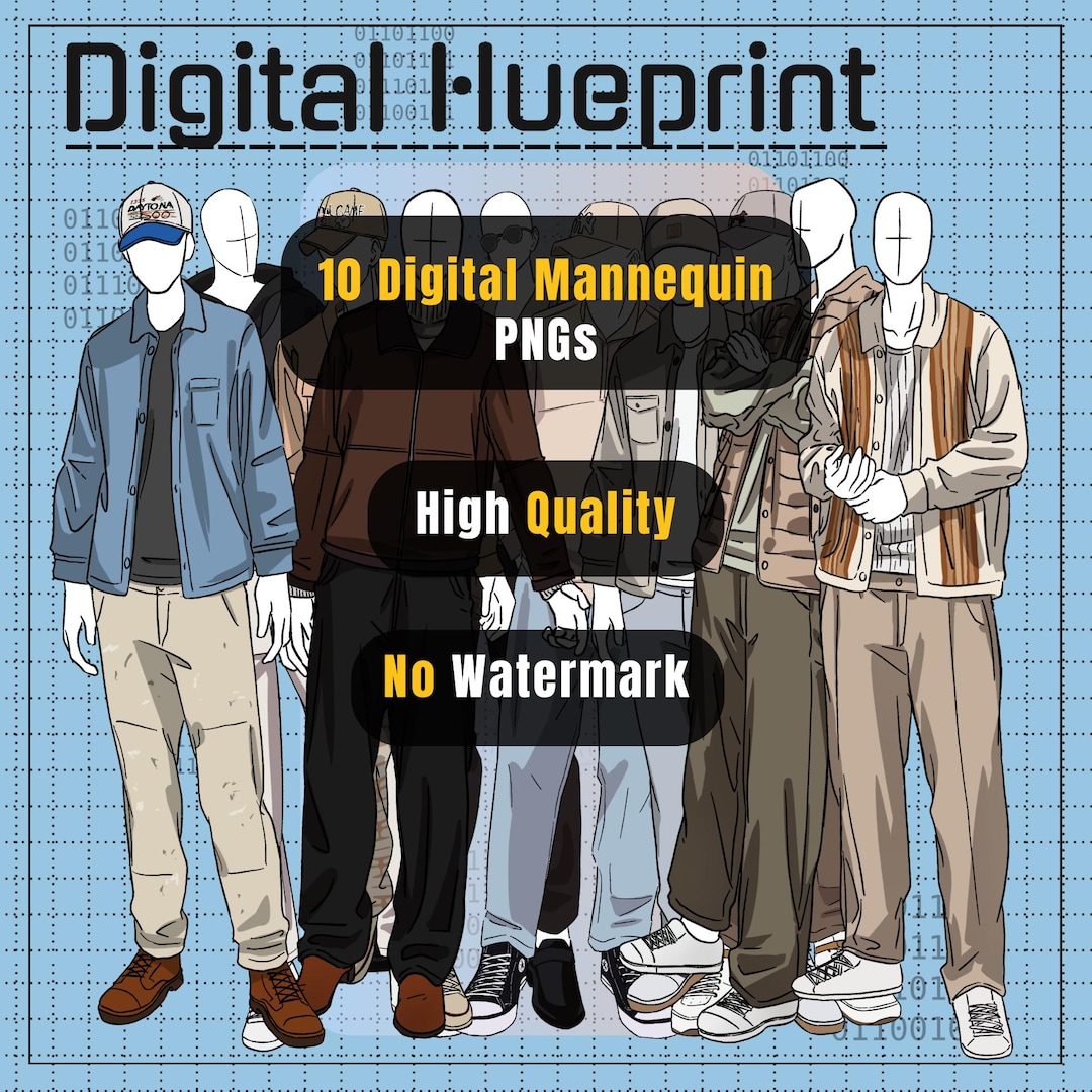 10 Digital Mannequins Pngs Digital Art Fashion Inspiration Men's ...