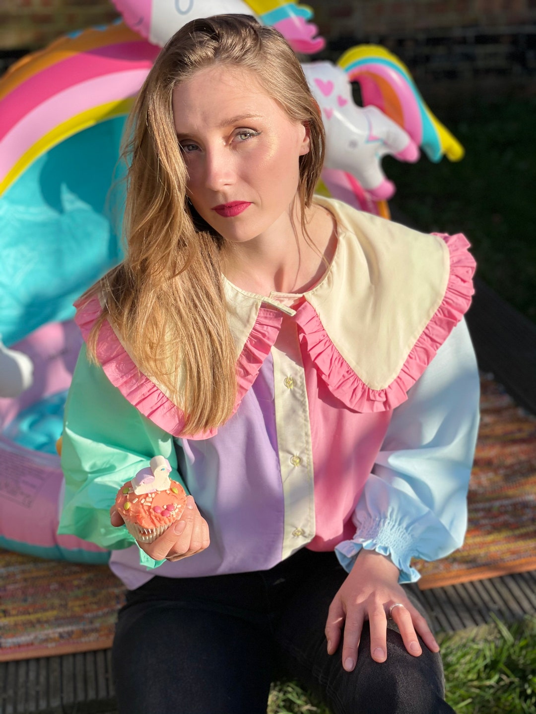 Made to Order Oversized 70s Spring Bardot Priarie Party Gift Girl ...