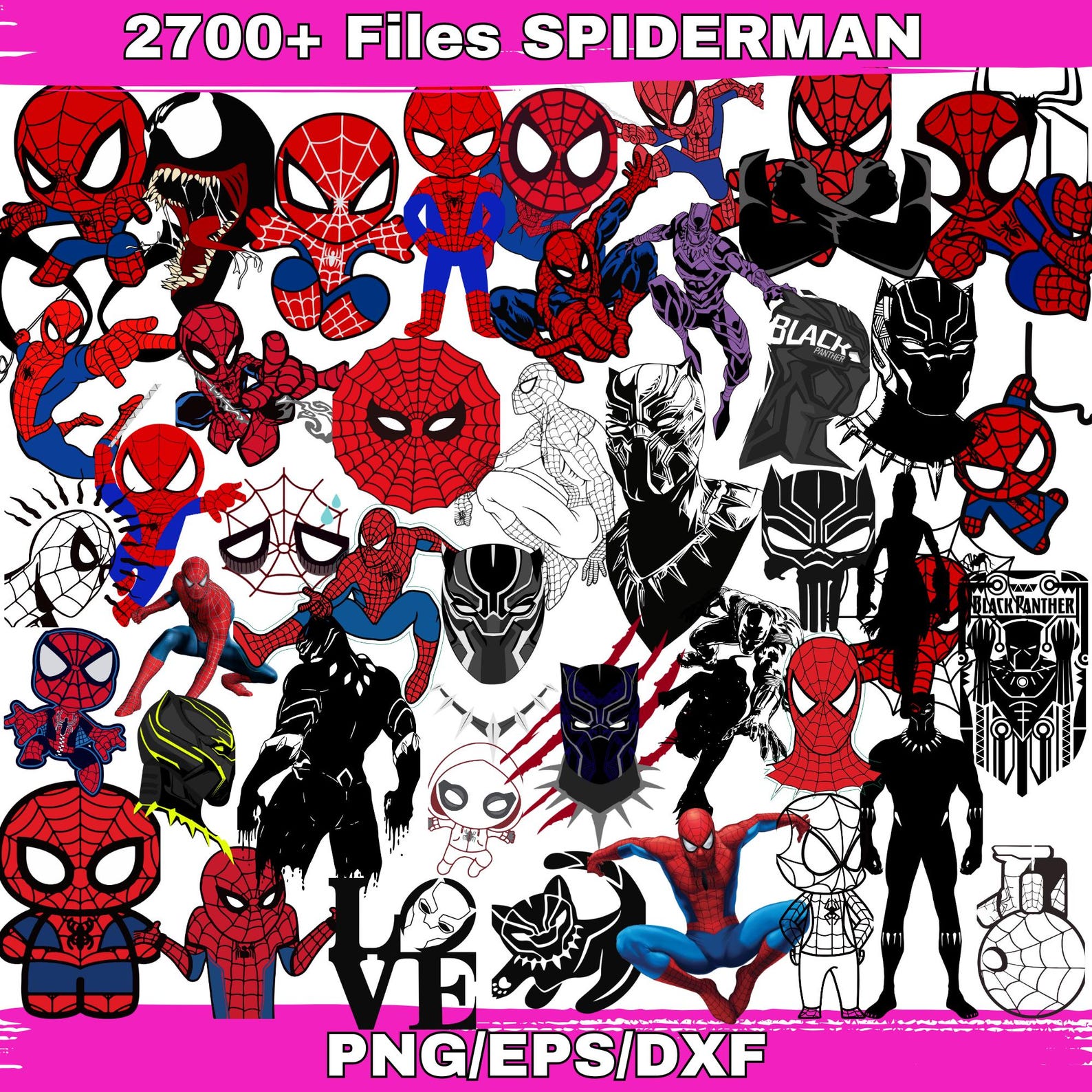 Spiderman Svg Bundle, Spiderman Clipart, Spiderman Cut Files for Circut ...