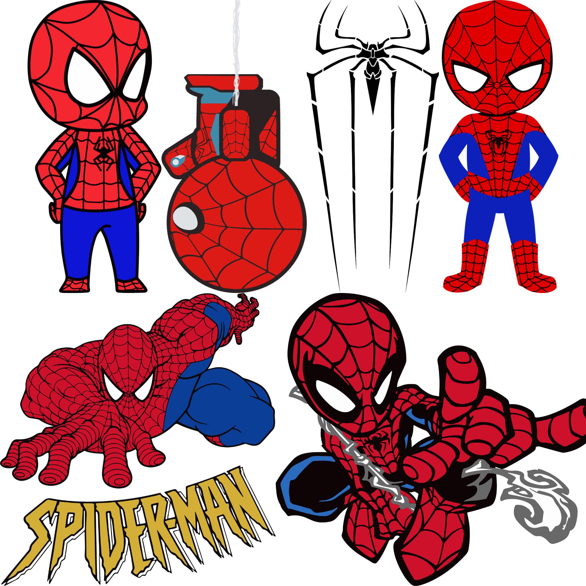 Spiderman Svg Bundle, Spiderman Clipart, Spiderman Cut Files for Circut ...