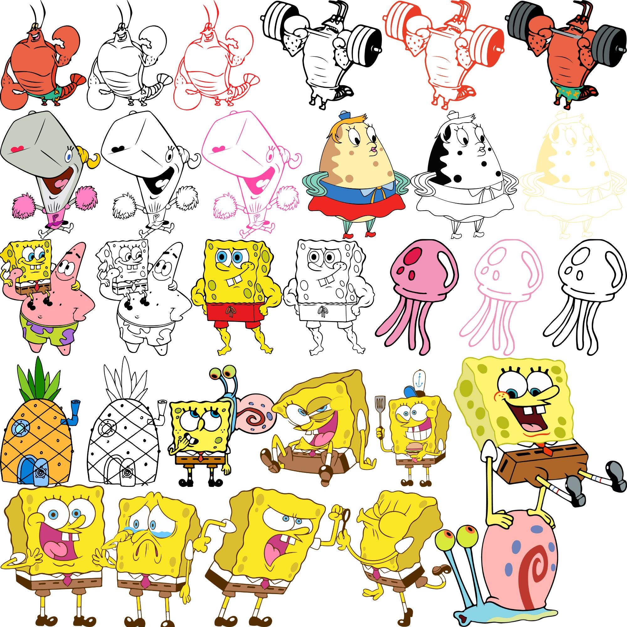Cartoon SVG Bundle | Cartoon SVG Cut Files for Cricut & Silhouette ...