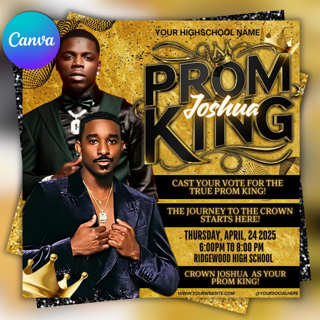 Prom Booking Flyer, Prom Special Flyer, Homecoming Flyer, Canva ...