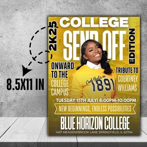 Red Magazine Cover College Send off Evite: Farewell Party Flyer ...
