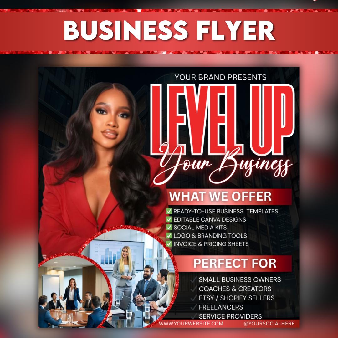Business Coach Flyer Canva Template (digital Download) - Etsy