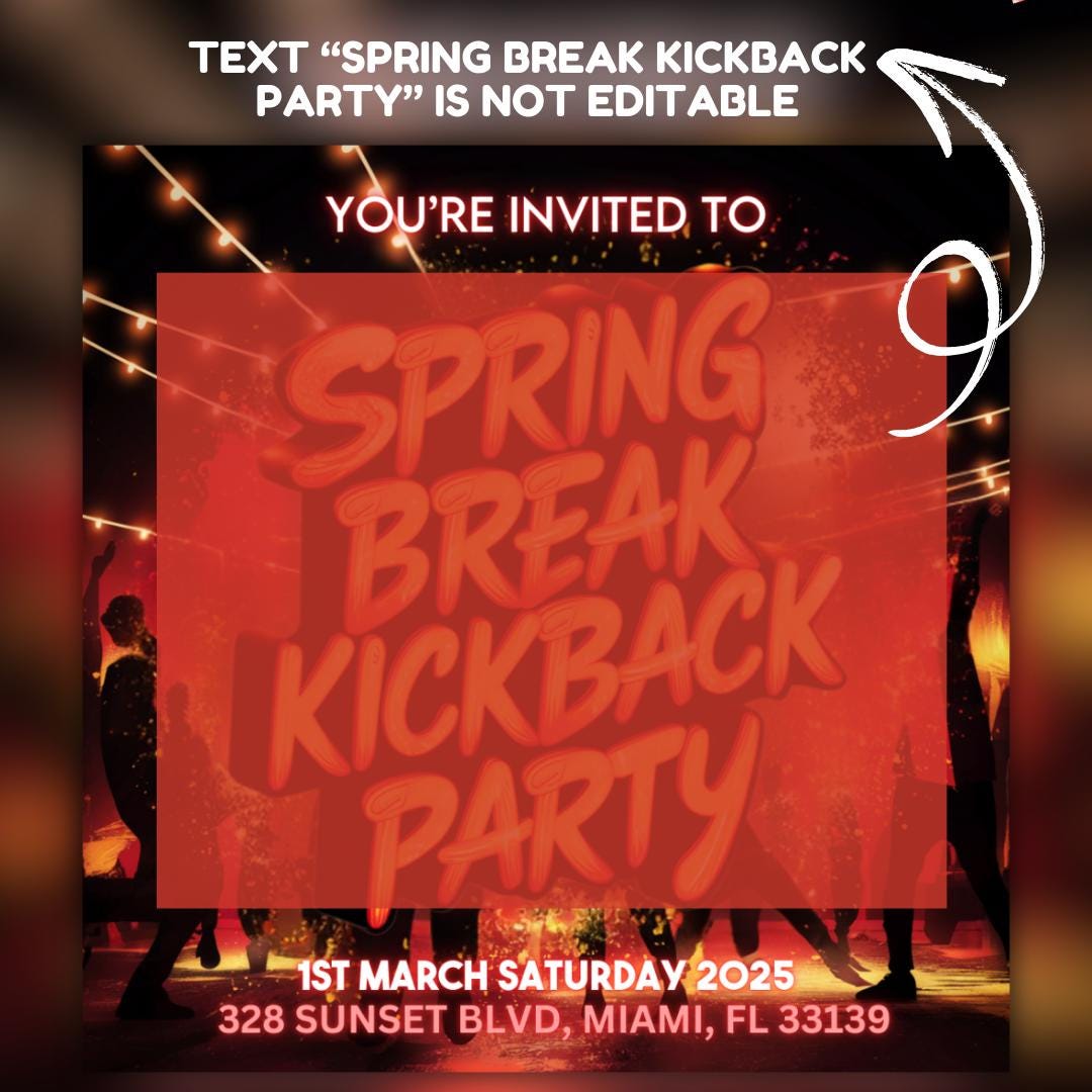 Kickback Party Flyer, Editable Kickback Club Flyer, Club DJ Party ...