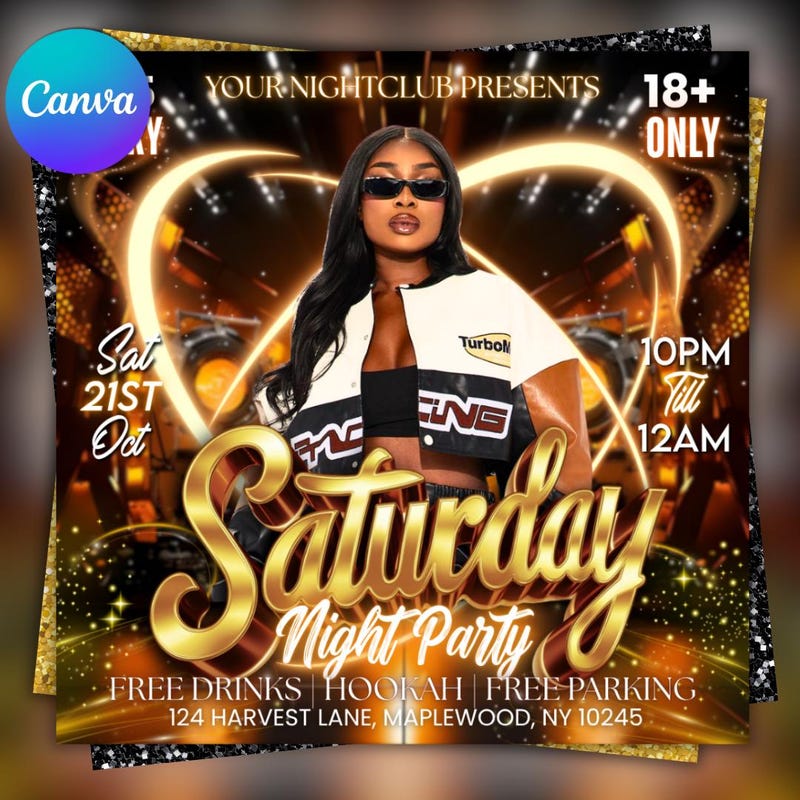 Flyer Template for Gala - Etsy